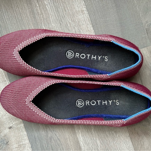 Rothy's | Shoes | Rothys Knit Flats With Rounded Toe Birdseye Plum ...